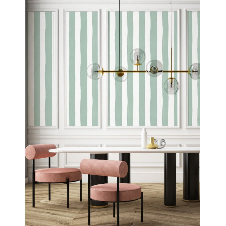 Wallpaper panel Collection Classics - Rayures - Papermint