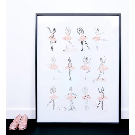 Poster Ballerina - Classical dancers - Lilipinso