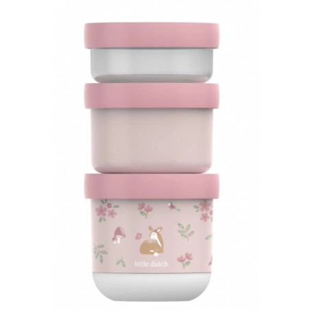 Snack box Stack 3-Piece - Fairy garden - Little Dutch